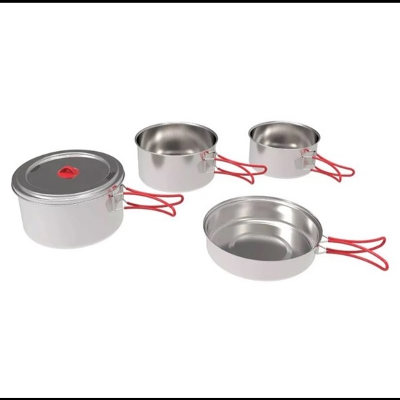 Kitchen | 6 Piece Coghlans Stainless Steel Cookset Camping | Poshmark